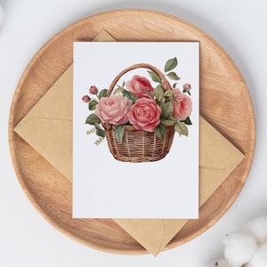 296 Rustic Roses Clipart Bundle, Watercolor Floral Clipart, Rose ...