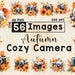 56 Autumn Boho Camera Watercolor Clipart Fall Clipart - Etsy