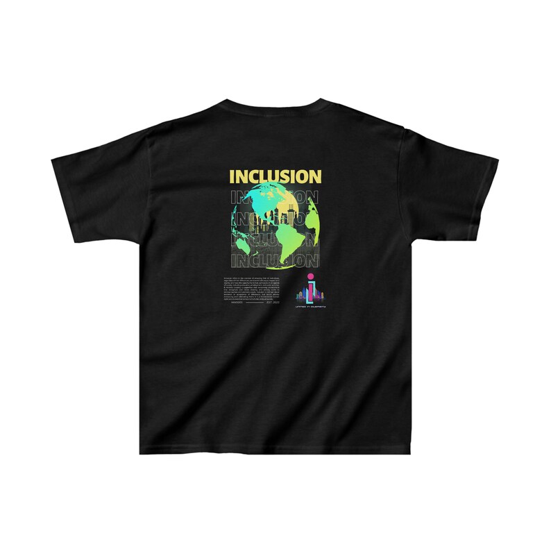 World Map Inclusion Shirt, Skyline Shirt for Kids, Short Sleeve United ...