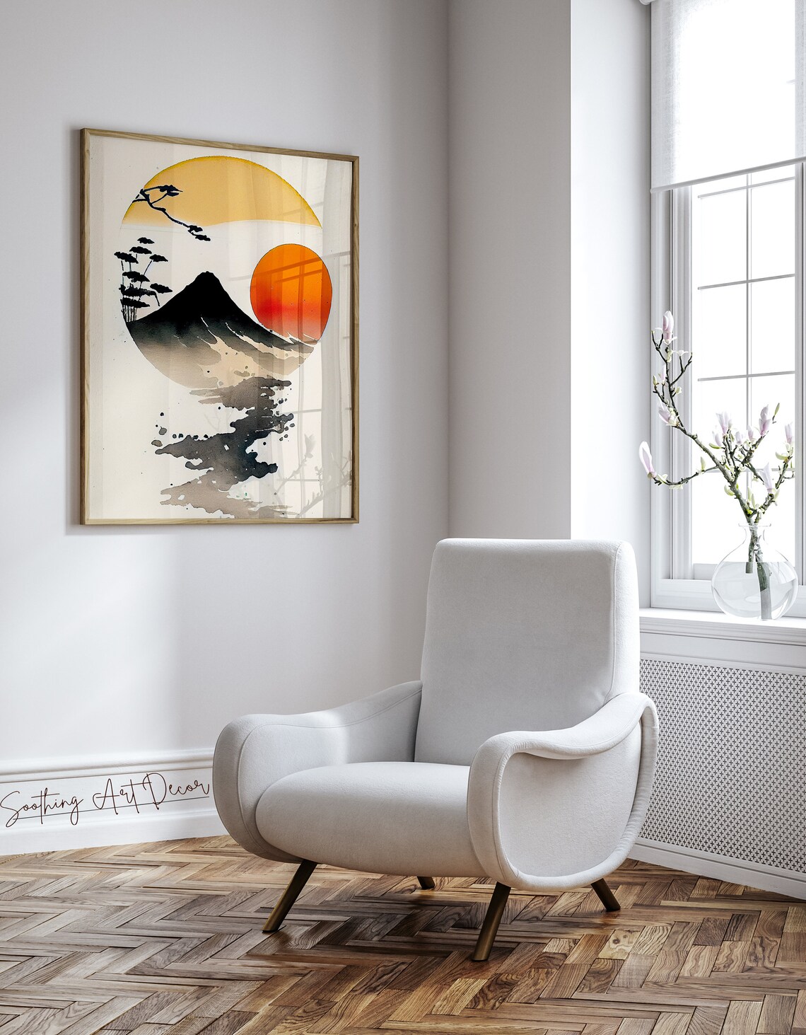 Simple Minimalist Japandi Circle Digital Download Art, Enso Circle Wabi Sabi Vintage Abstract ...