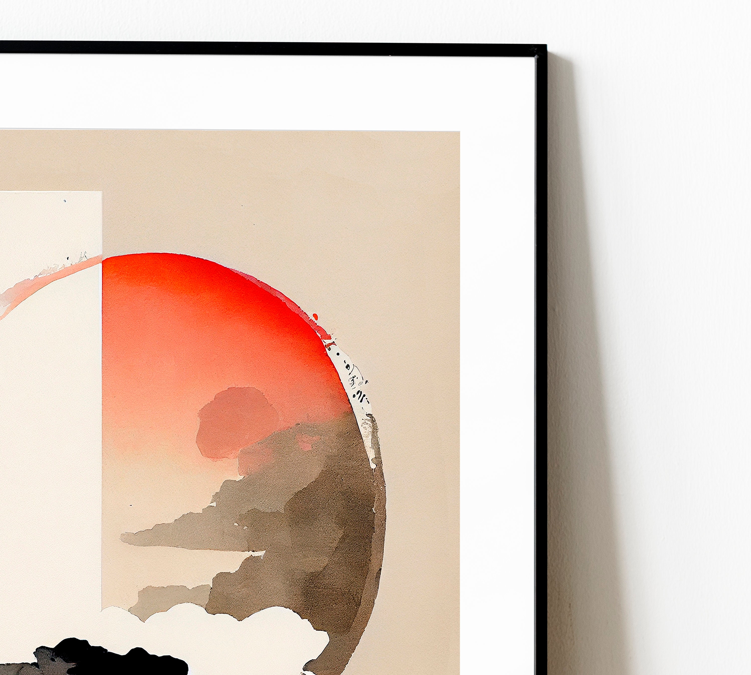 Simple Minimalist Japandi Circle Digital Download Art, Enso Circle Wabi Sabi Vintage Abstract ...