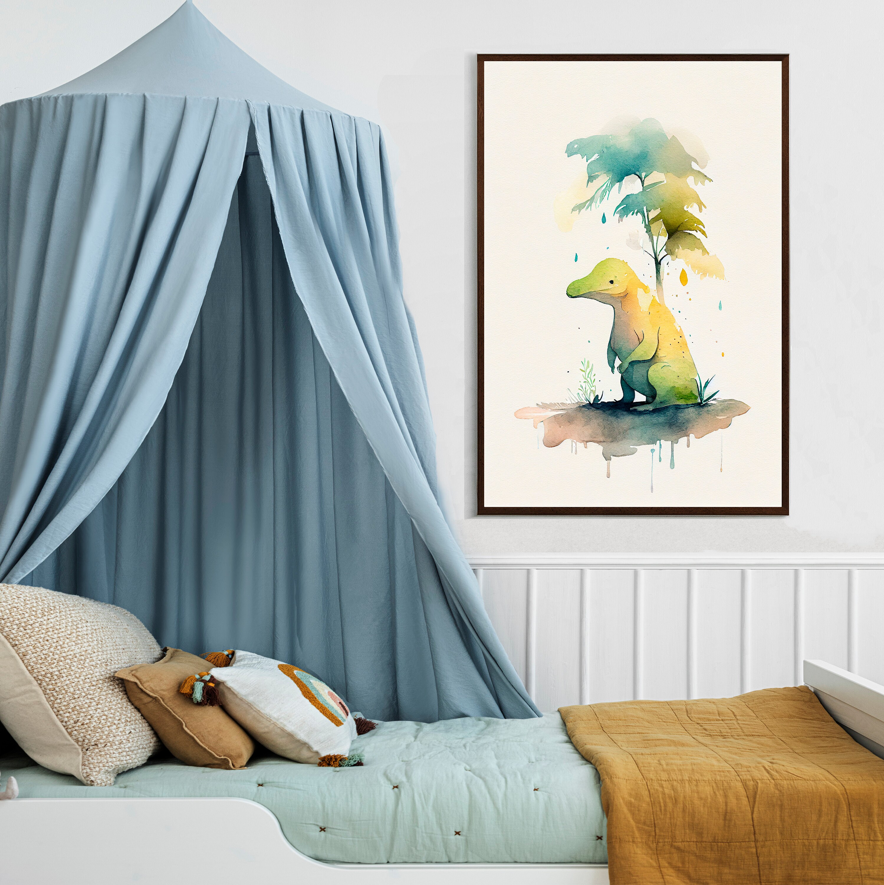 Velociraptor T Rex Digital Download Art, Chibi Dino Bedroom Baby Dragon ...