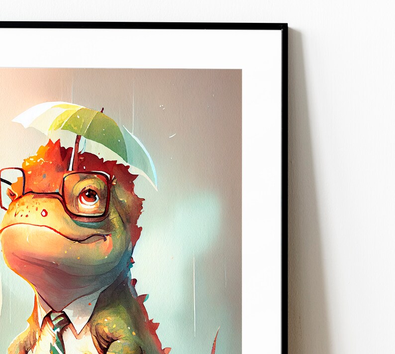 Velociraptor T Rex Chibi Dino Bedroom Digital Download Art, Mythical ...
