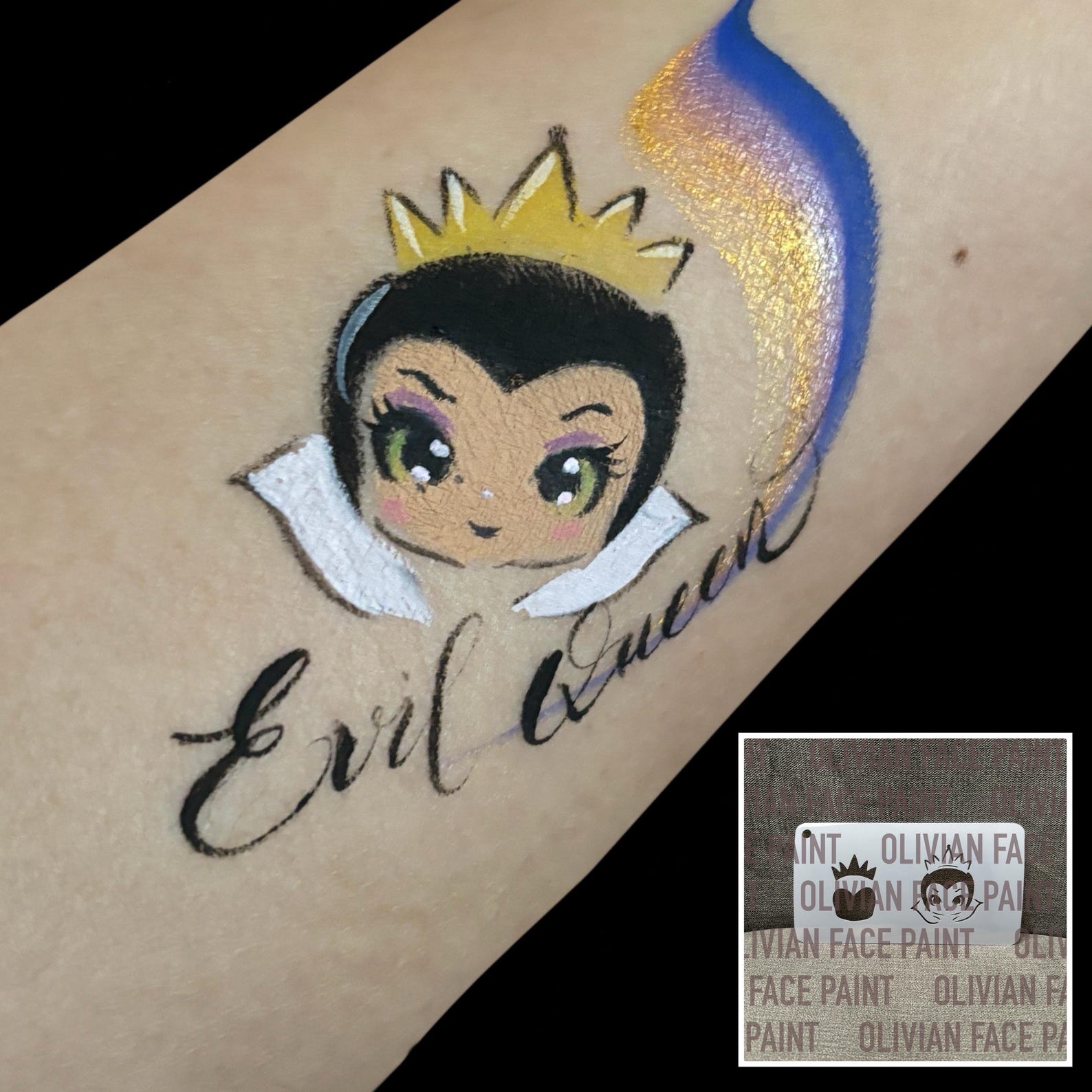 8 Face Painting Stencils | Face Paint Stencils | Villains Stencils ...