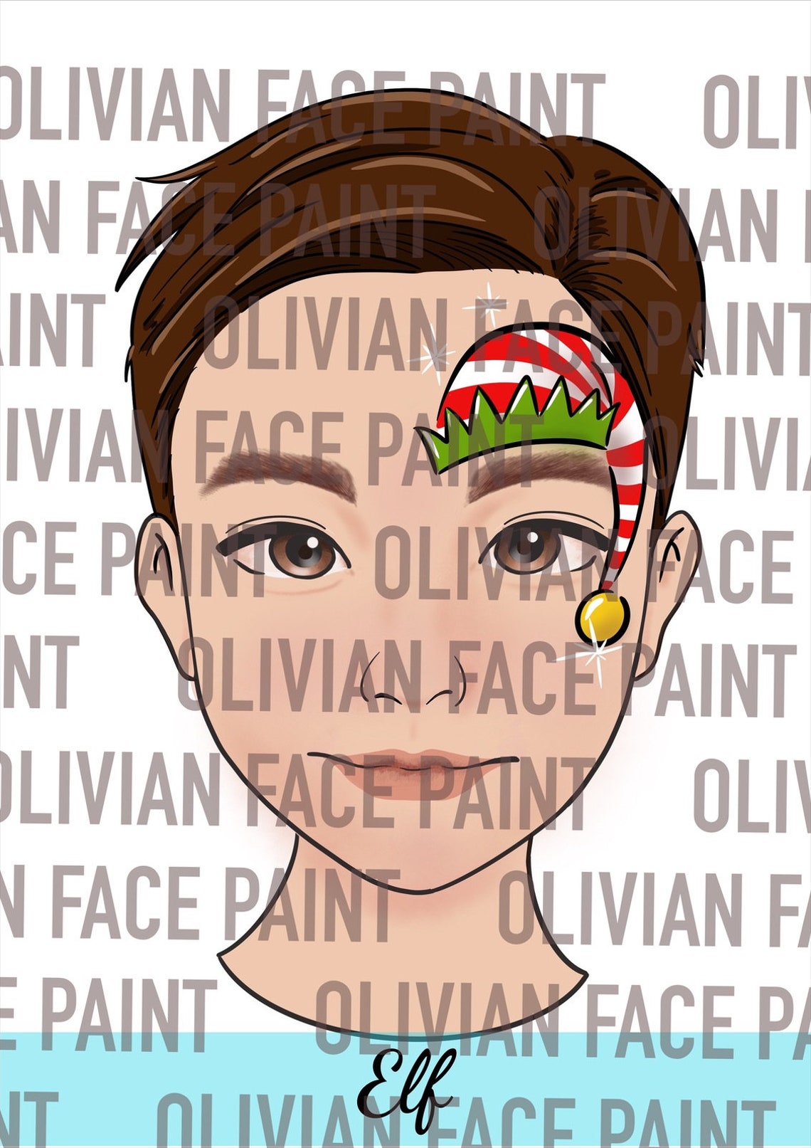 10 Design Xmas Face Paint Menu Board, Face Paint Word Board, Face Paint ...