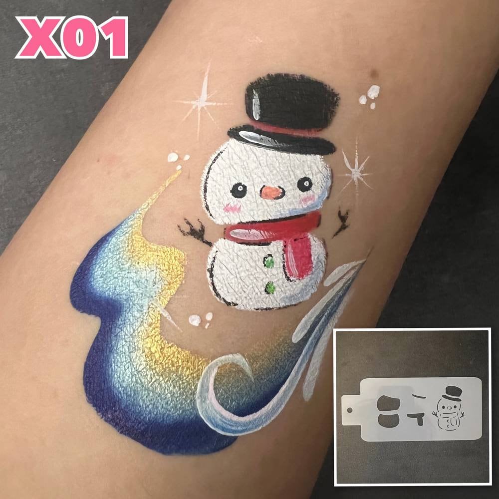 ONE Face Painting Stencils | Face Paint Stencils | Xmas Stencils ...