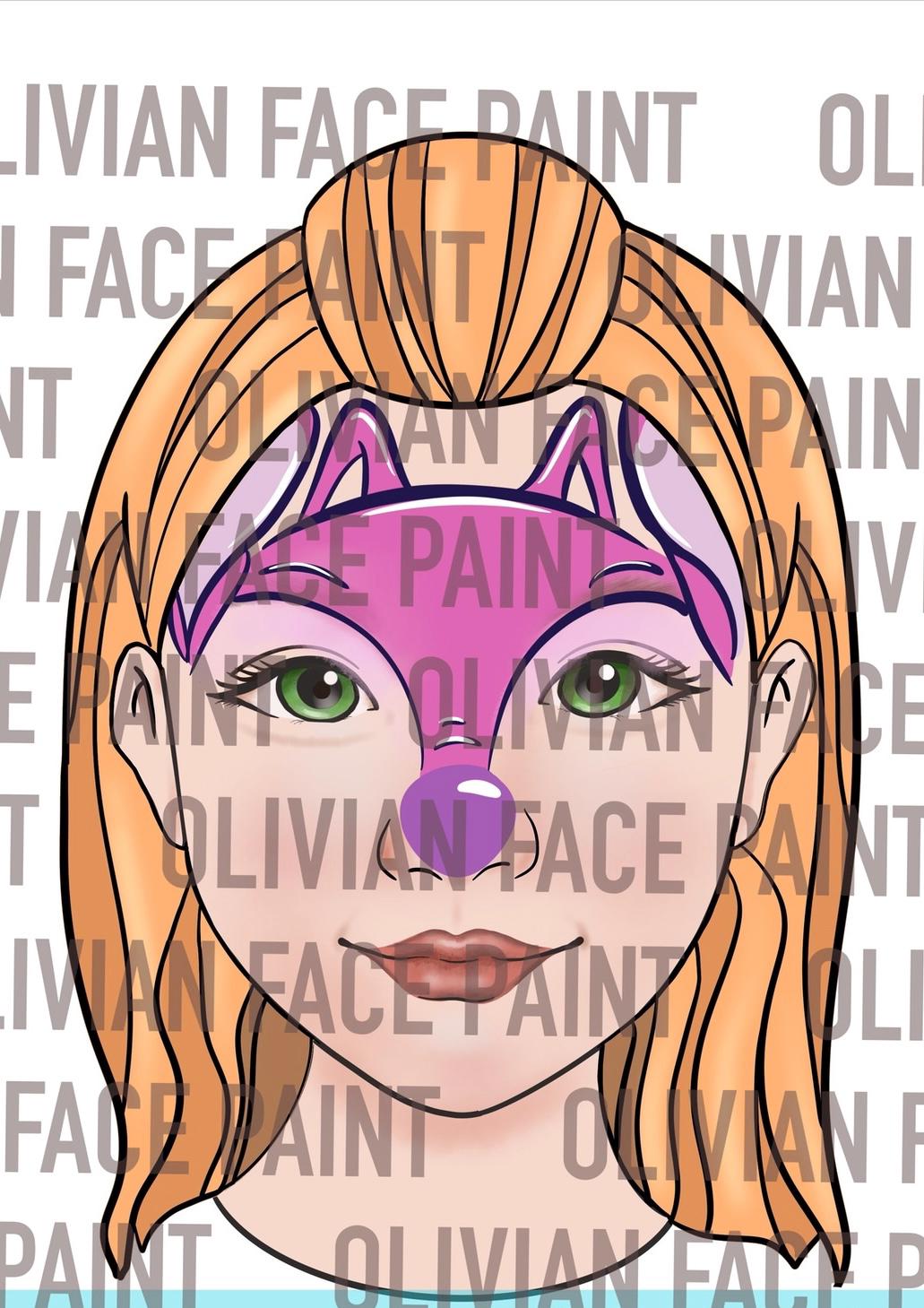 10 Design Cartoon Face Paint Menu Board, Face Paint Word Board, Face ...