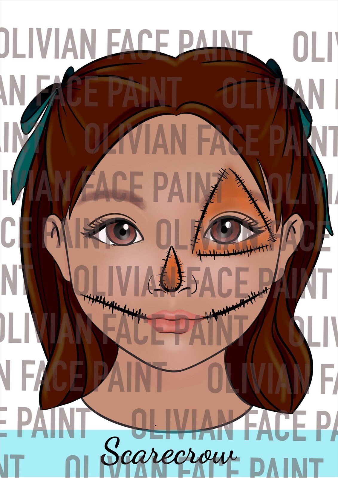 10 Design Halloween Face Paint Menu Board, Face Paint Word Board, Face ...