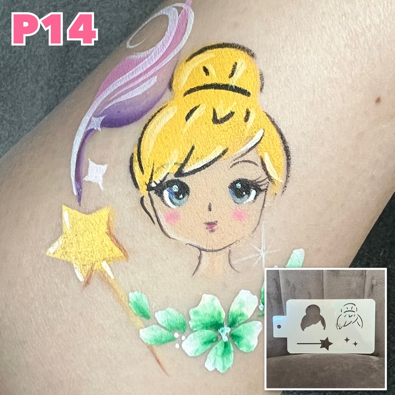 ONE Face Painting Stencil | Face Paint Stencils | Princess Stencils ...