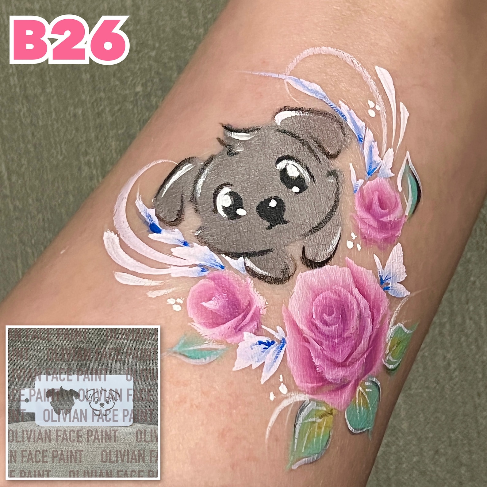 ONE Face Painting Stencil | Face Paint Stencils | Animal Stencils | Two ...