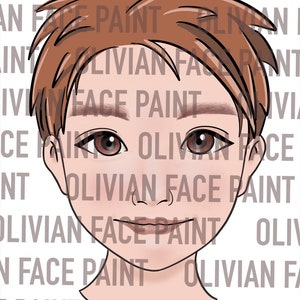 Face Paint Template Menu Board, Face Paint Template, Face Paint Design ...