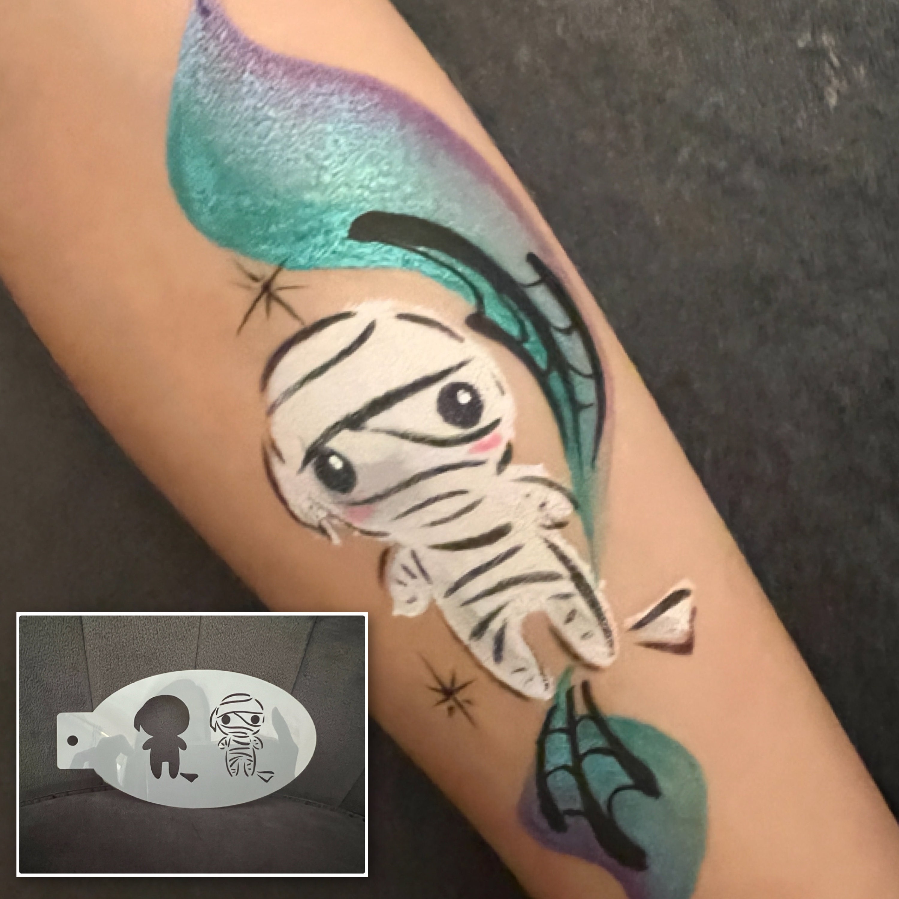 6 Face Painting Stencils Face Paint Stencils Halloween - Etsy UK