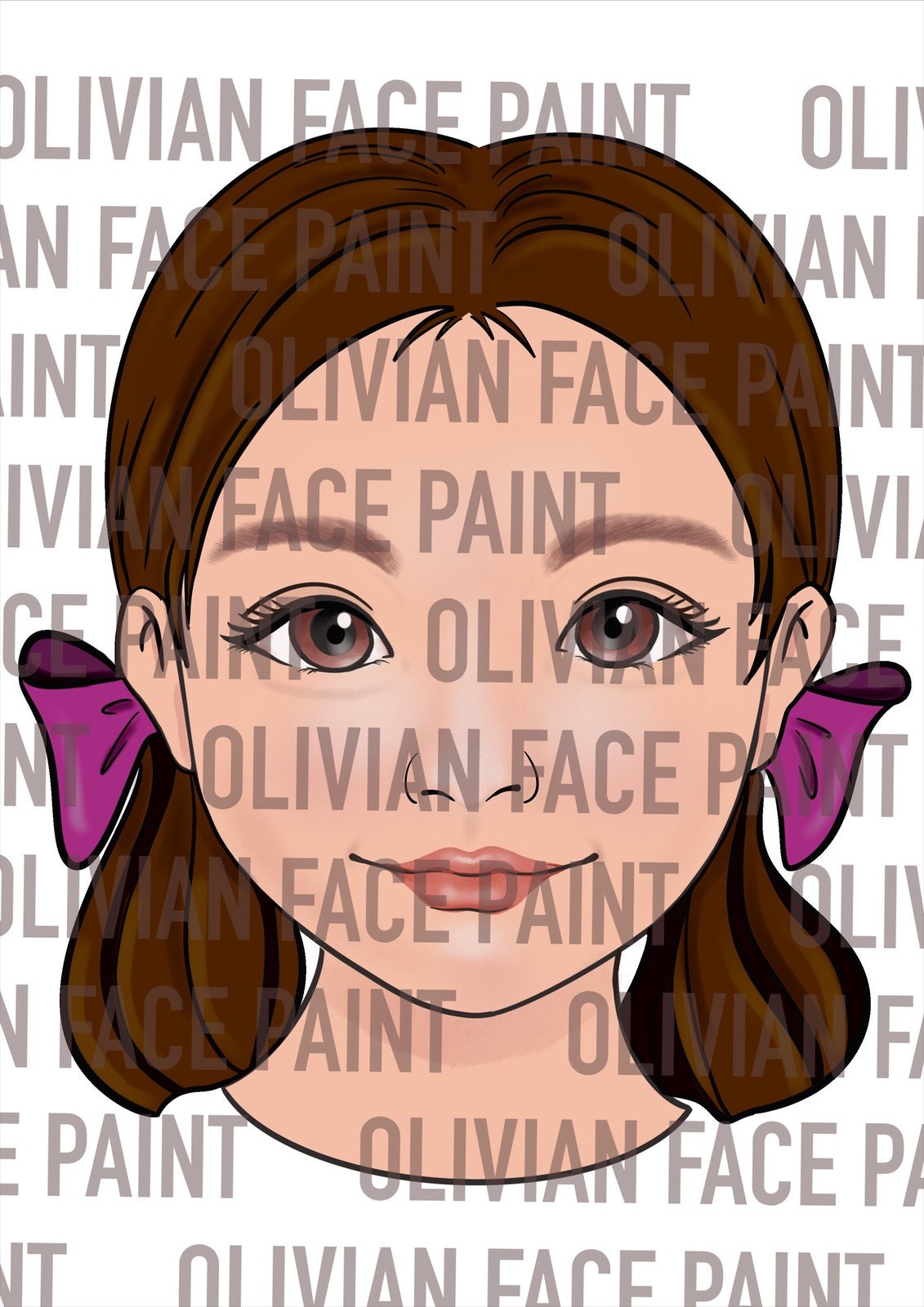 Face Paint Template Menu Board, Face Paint Template, Face Paint Design ...