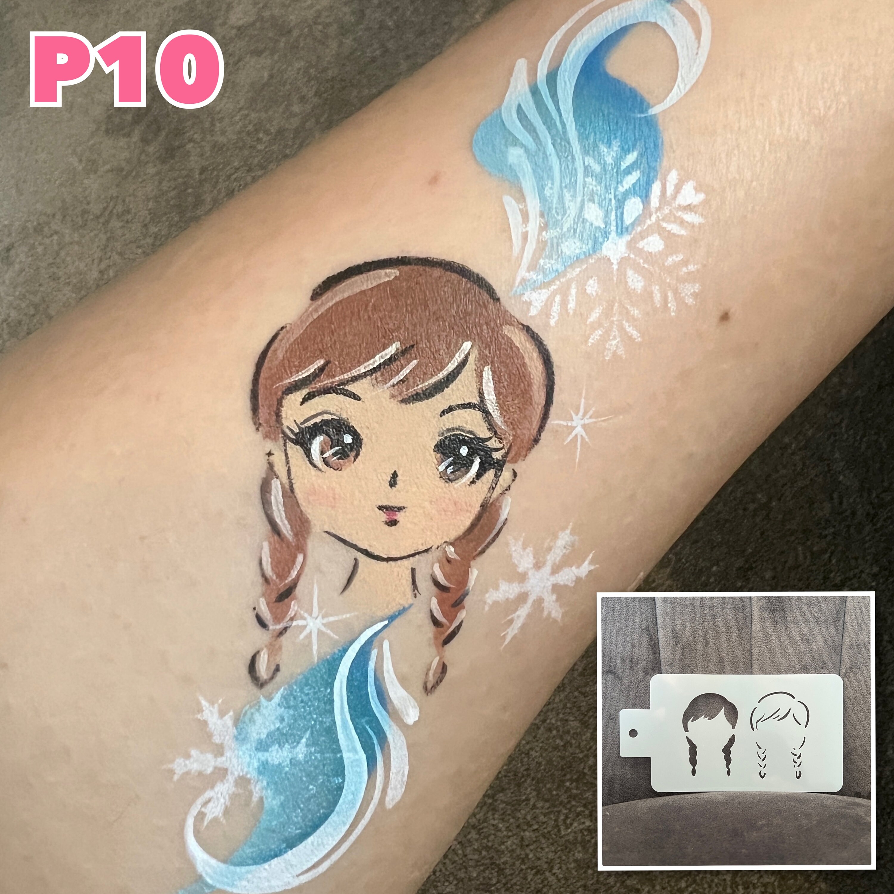 ONE Face Painting Stencil Face Paint Stencils Princess - Etsy