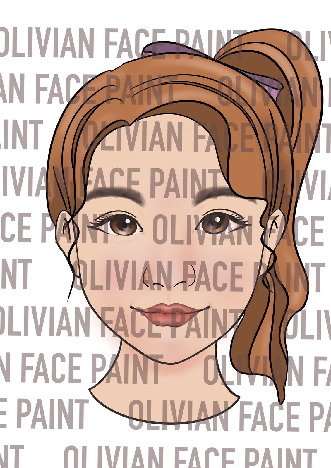 Face Paint Template Menu Board, Face Paint Template, Face Paint Design ...