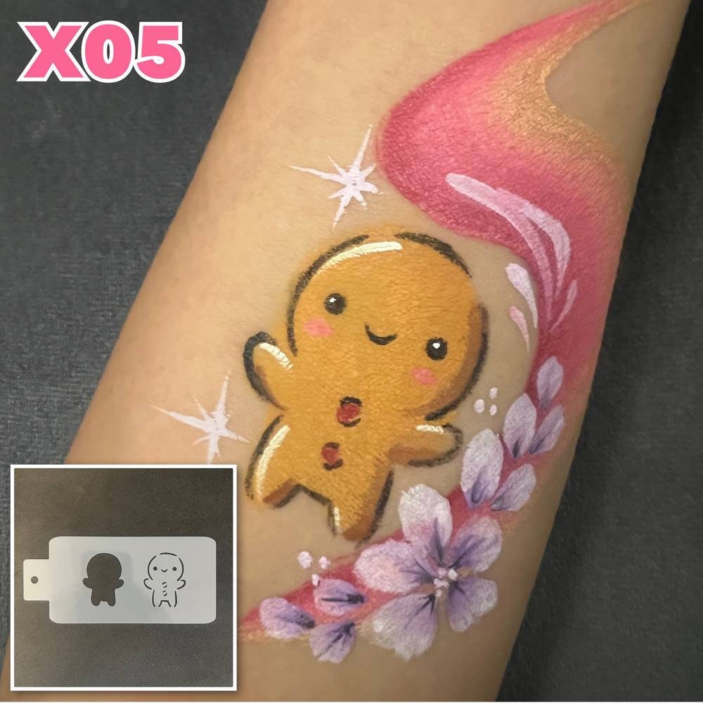 ONE Face Painting Stencils | Face Paint Stencils | Xmas Stencils ...