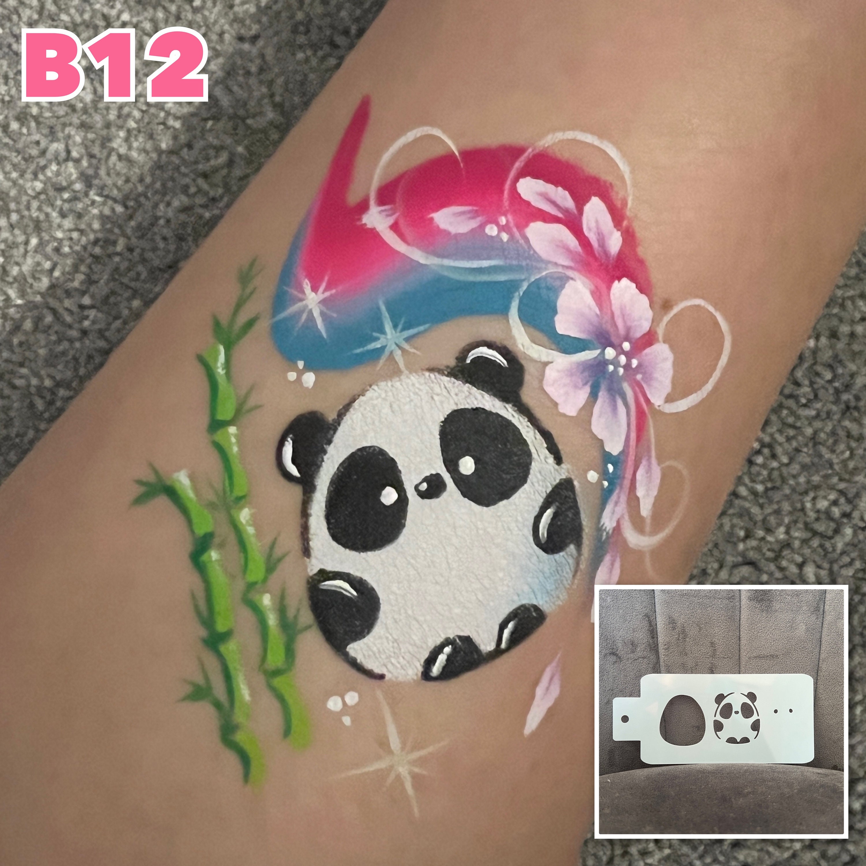 10 Face Painting Stencils | Face Paint Stencils | Animal Stencils | Two ...