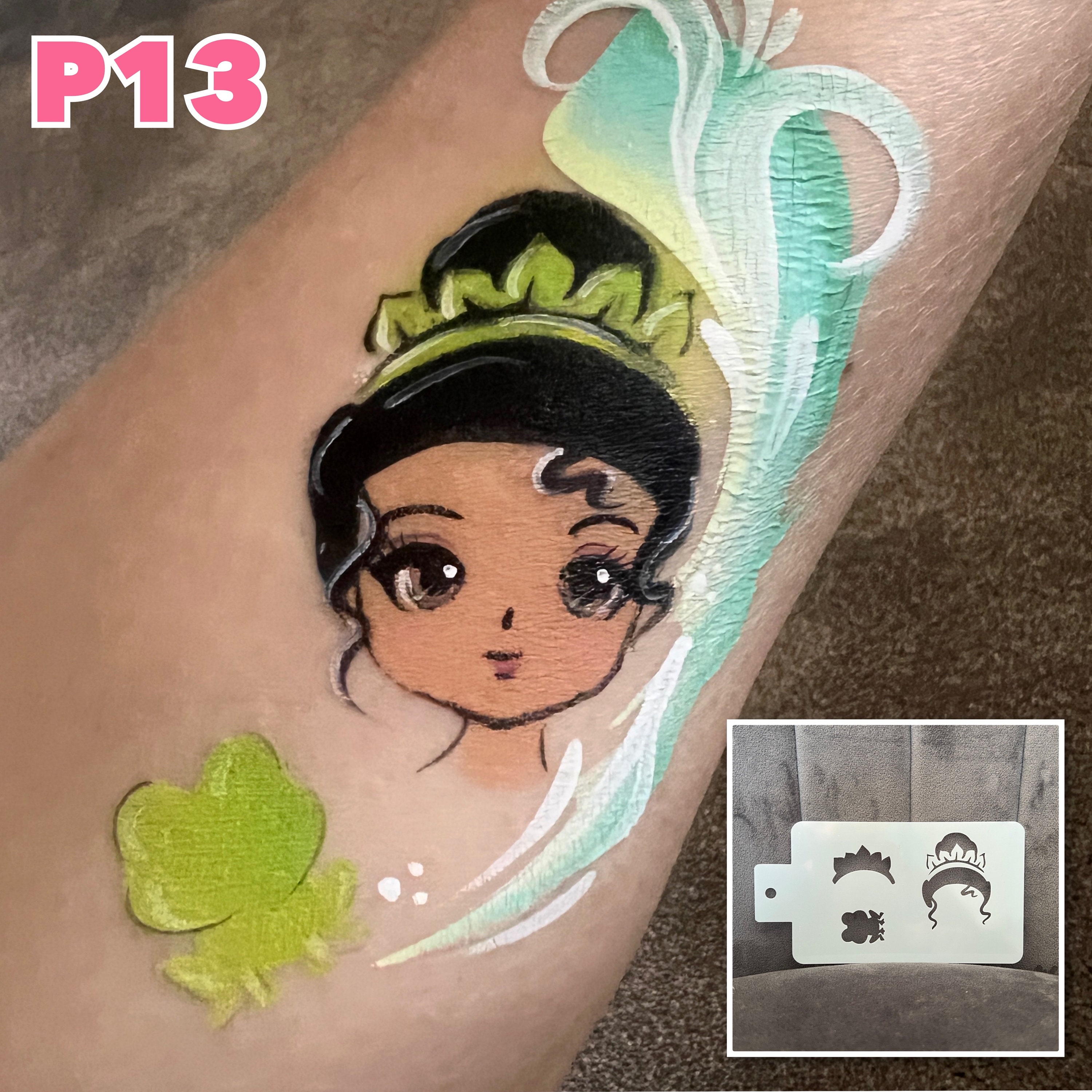 ONE Face Painting Stencil | Face Paint Stencils | Princess Stencils ...