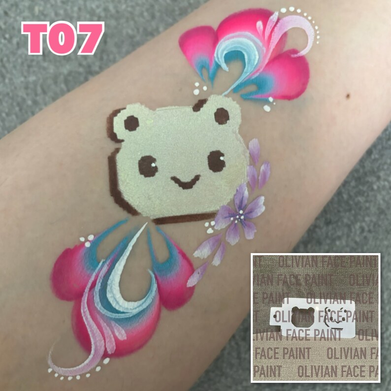 ONE Face Painting Stencils | Face Paint Stencils | Pixel Stencils | Two ...