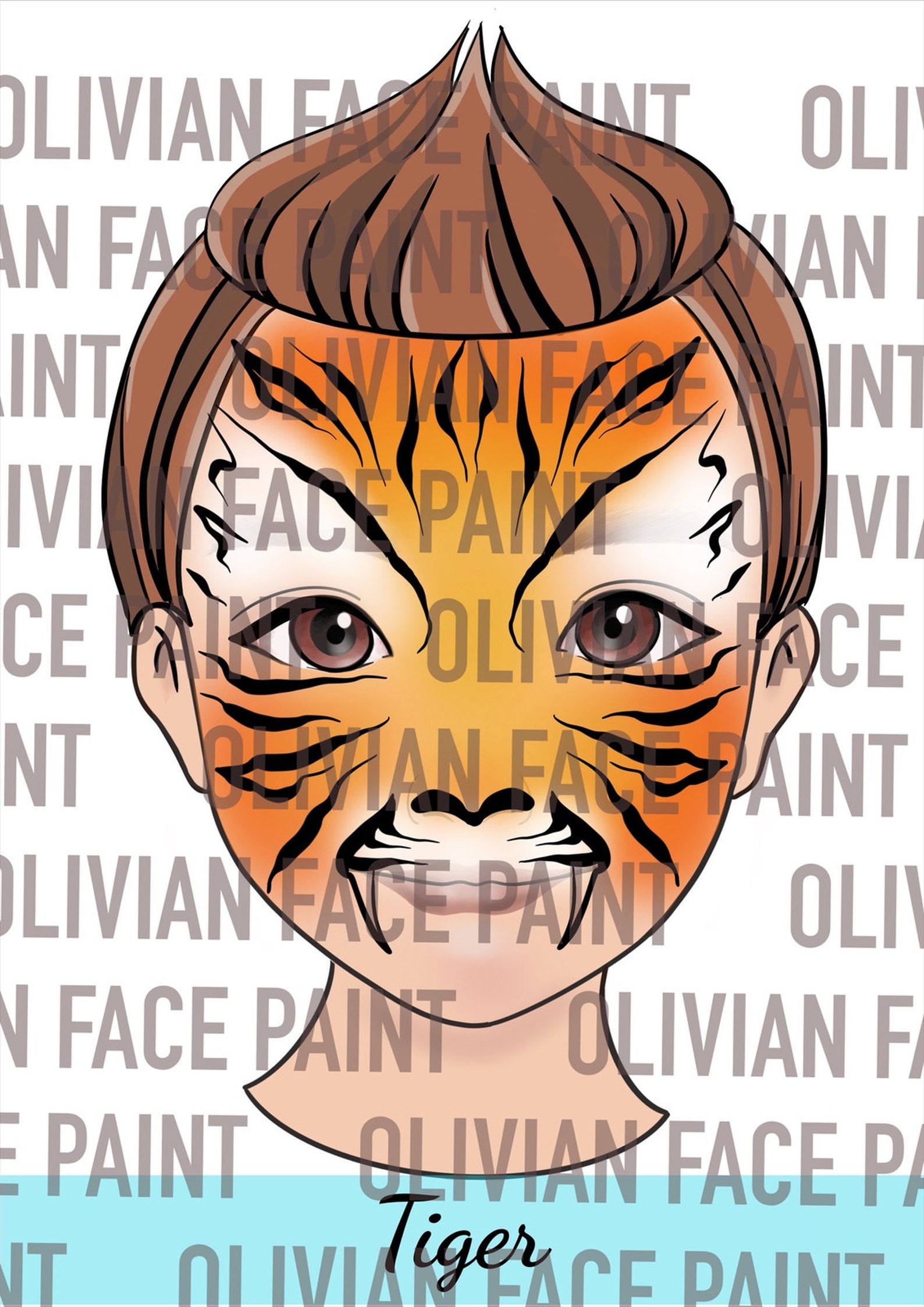 Face Paint Menu Board, Face Paint Word Board, Face Paint Common Design ...