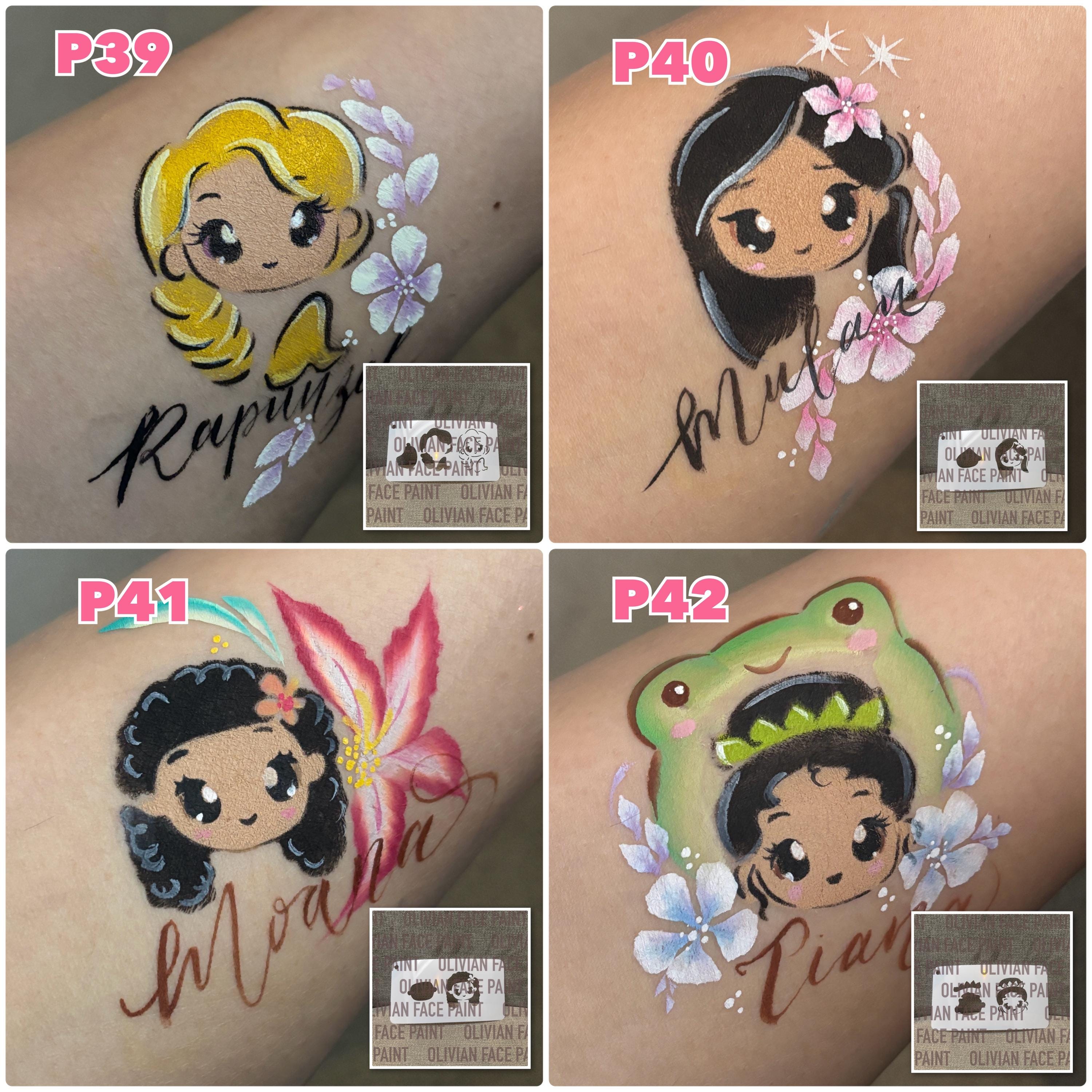 ONE Face Painting Stencil | Face Paint Stencils | Baby Princess ...