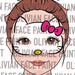 10 Design Cartoon Face Paint Menu Board, Face Paint Word Board, Face ...