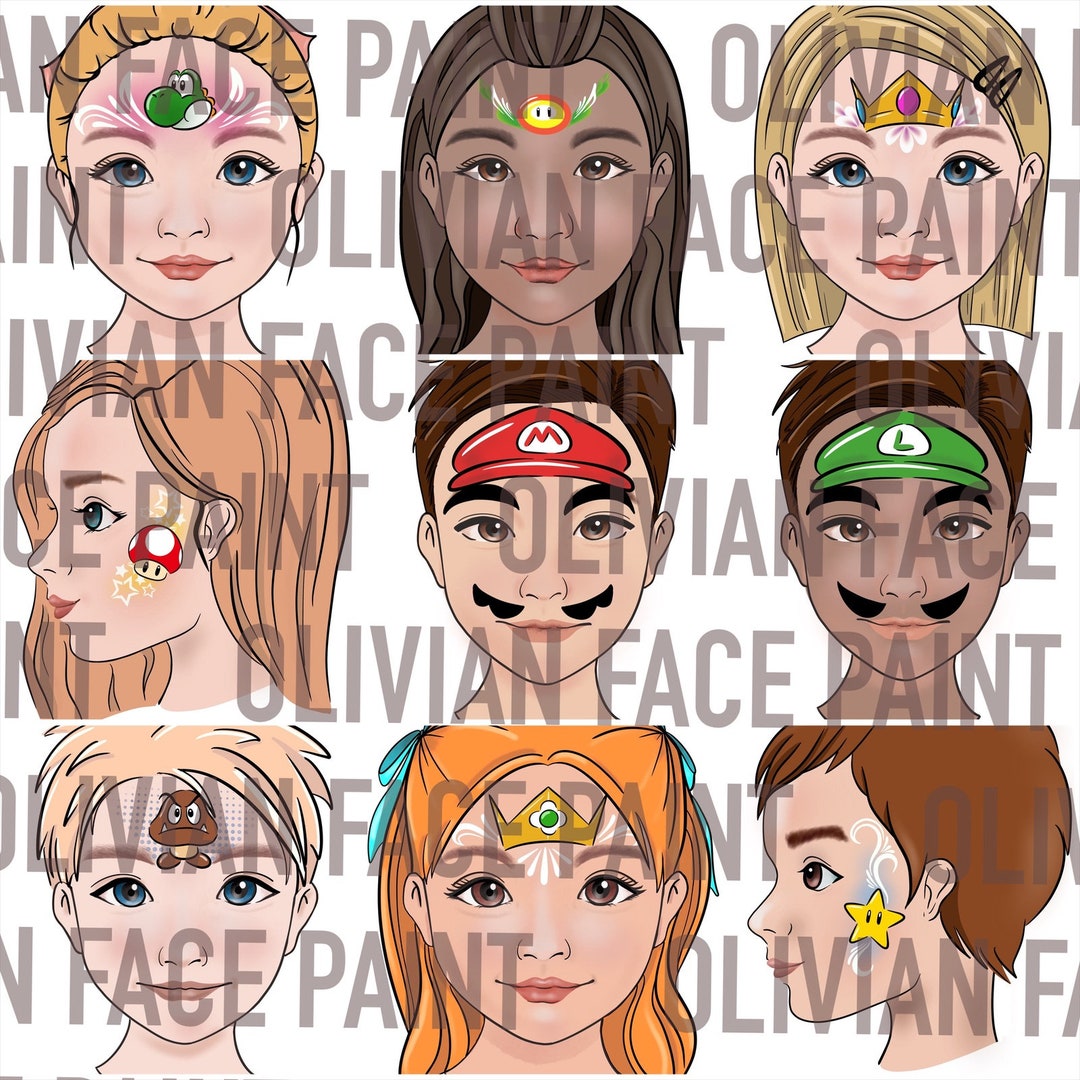 face-paint-menu-board-face-paint-word-board-face-paint-etsy