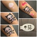 6 Face Painting Stencils | Face Paint Stencils | Halloween Stencils ...