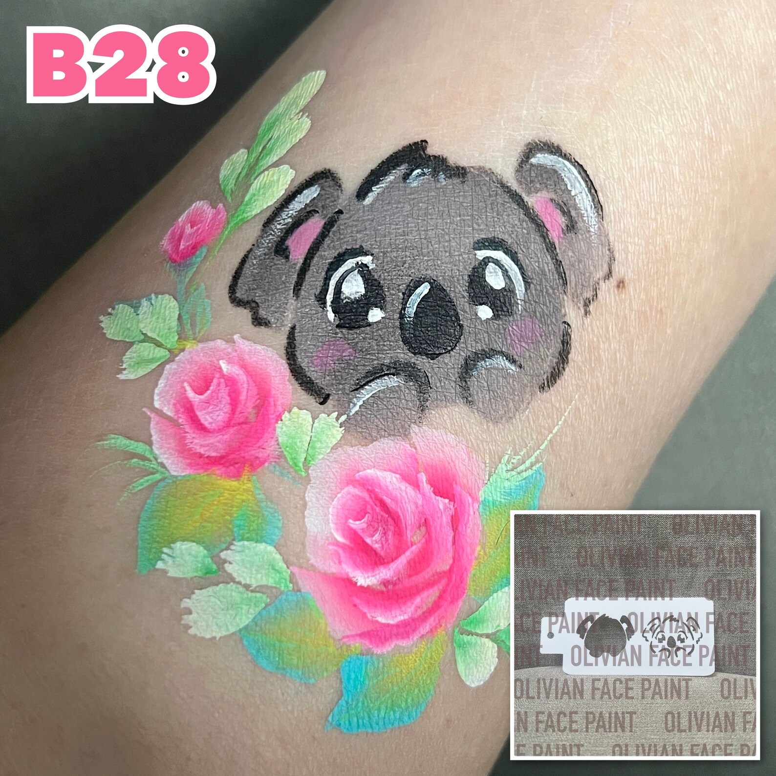 ONE Face Painting Stencil | Face Paint Stencils | Animal Stencils | Two ...