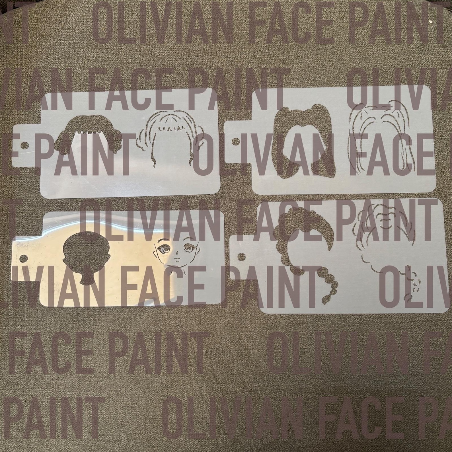4 Face Painting Stencils | Inspired by Kpop Demon Hunters Stencils ...