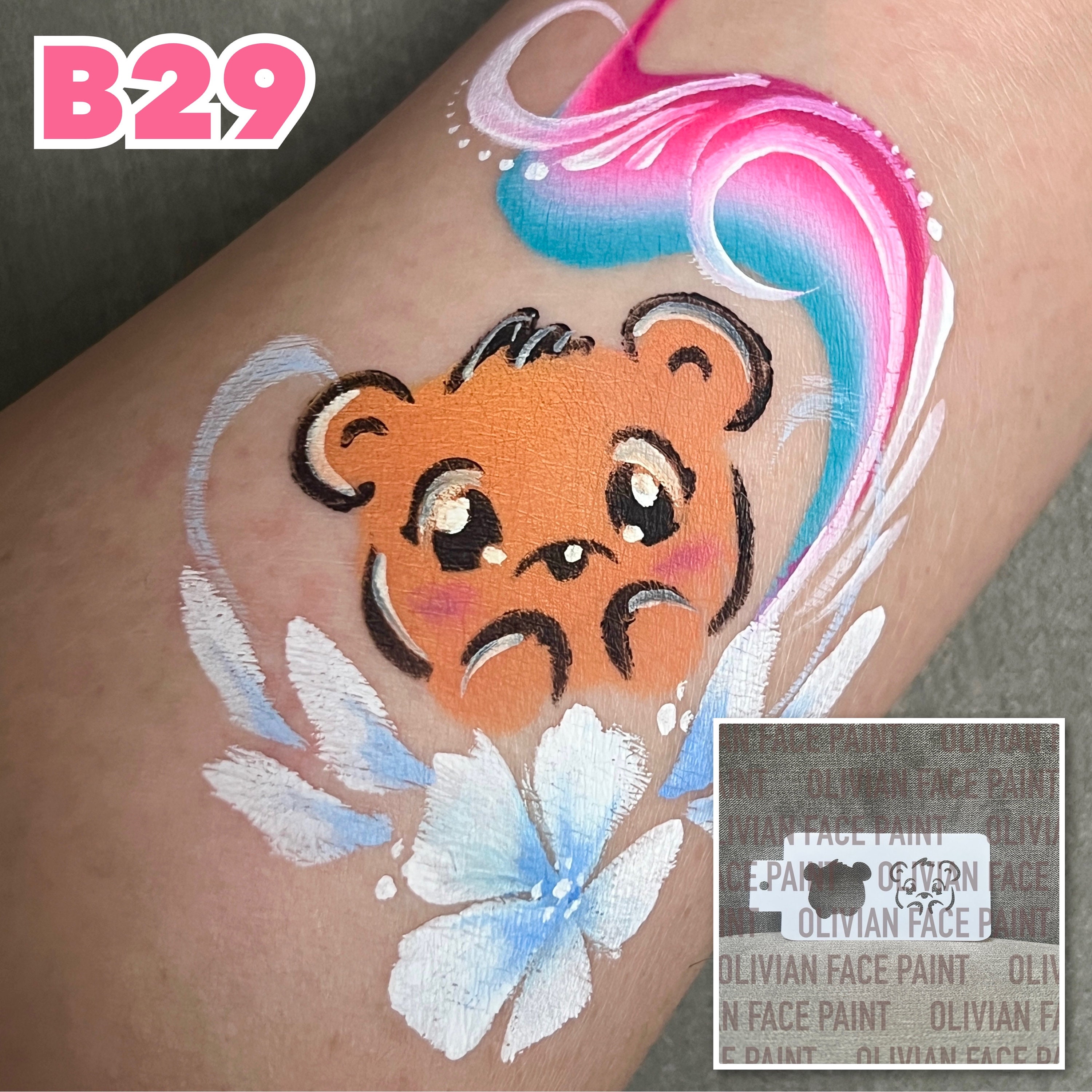 ONE Face Painting Stencil | Face Paint Stencils | Animal Stencils | Two ...