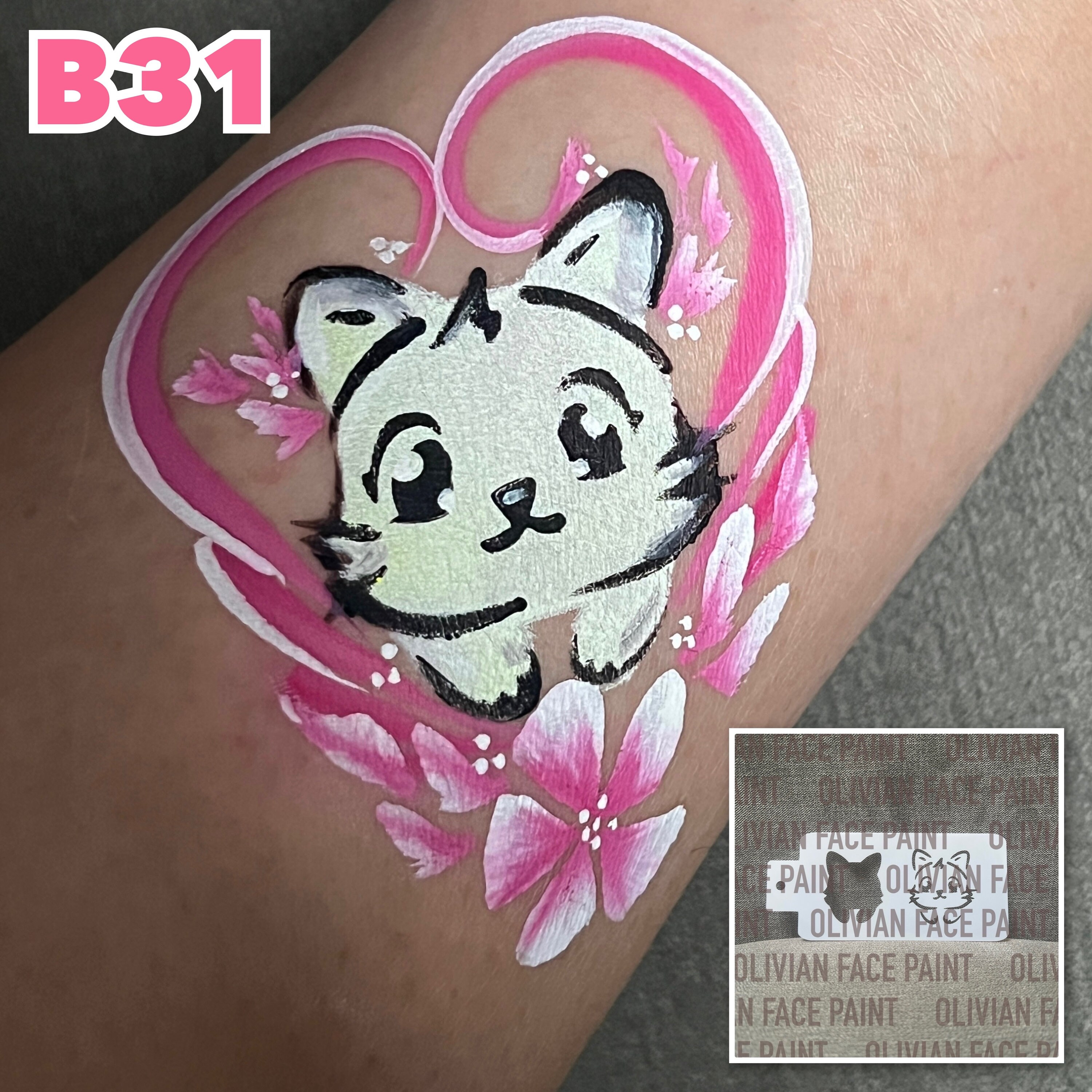 ONE Face Painting Stencil | Face Paint Stencils | Animal Stencils | Two ...