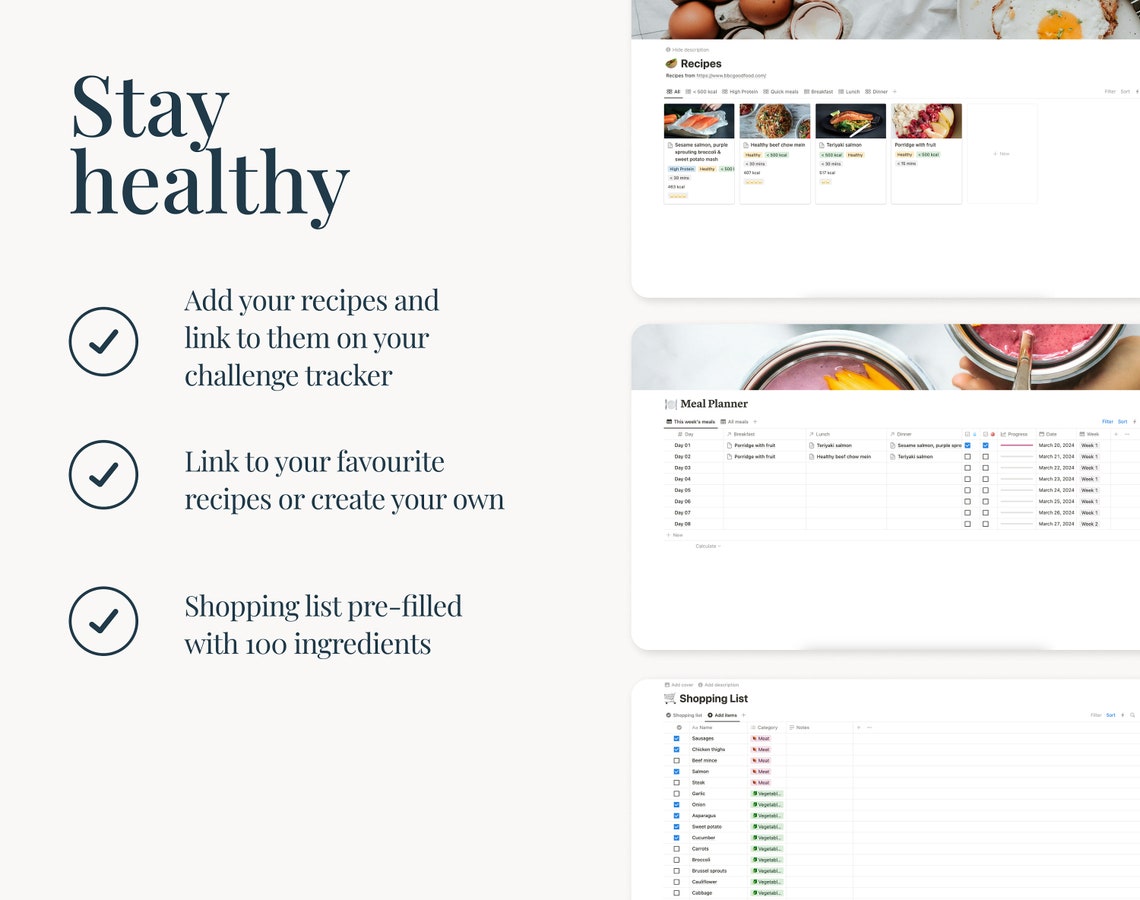 75 Days Soft Challenge Notion Template Aesthetic Digital Planner ...