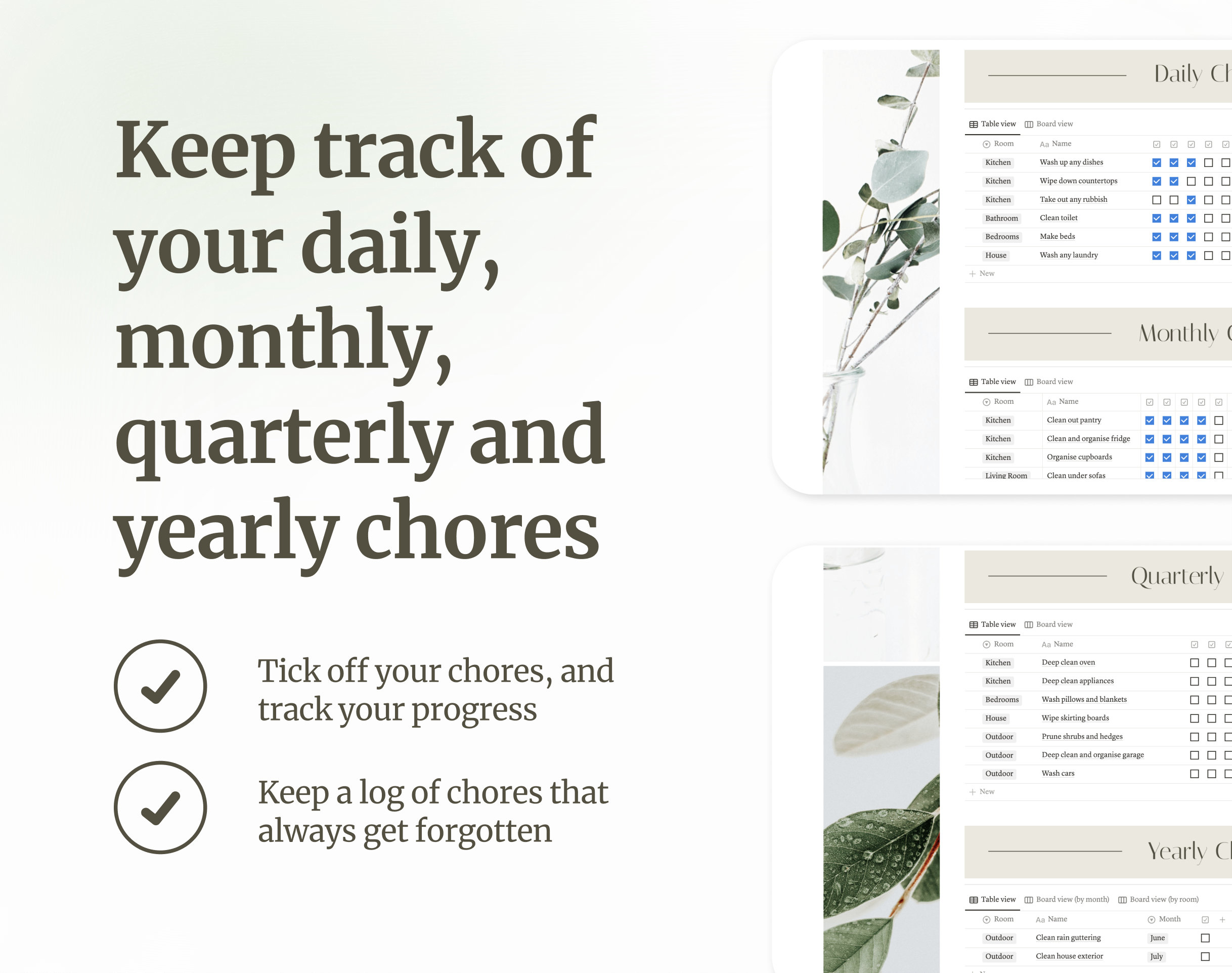 Cleaning Dashboard Notion Template Digital Download - Etsy UK