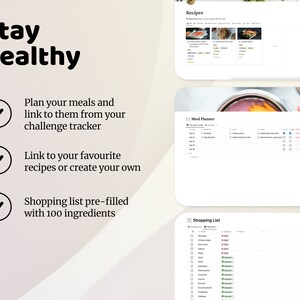 75 Days Soft Challenge Notion Template Aesthetic Digital Planner ...