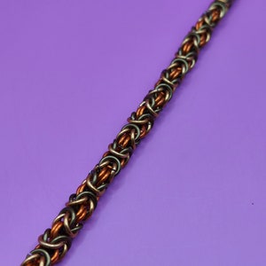 Handmade Byzantine Weave Chainmail Bracelet Aluminum - Etsy