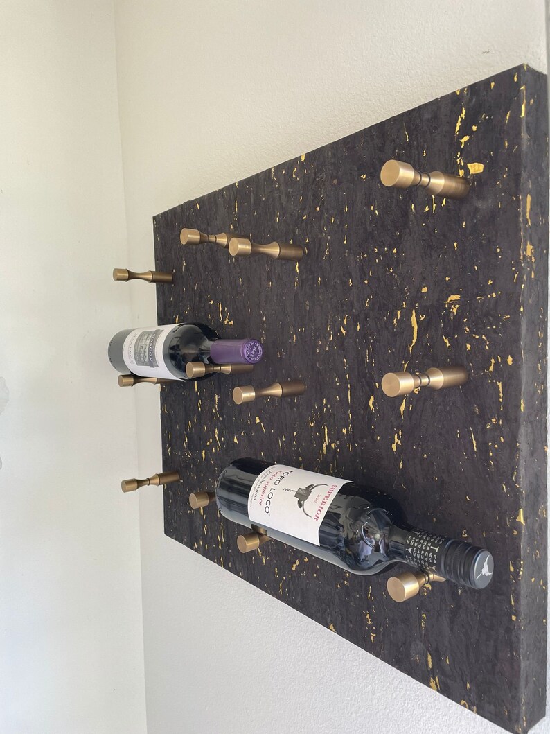 Modern Wall Mounted Wine Rack Horizontal Layout for up to 36 Bottles - Etsy
