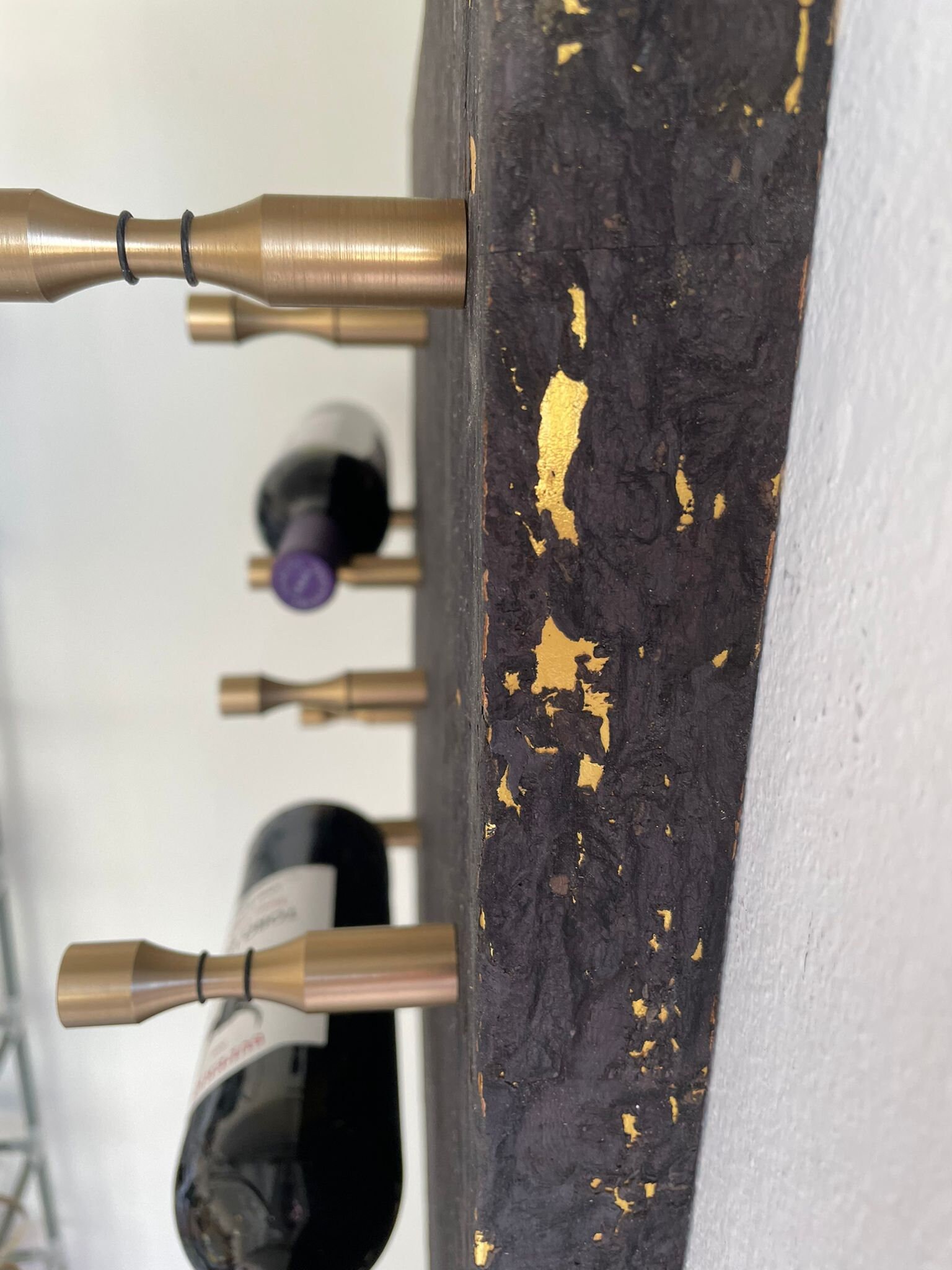 Modern Wall Mounted Wine Rack - Horizontal Layout for up to 36 Bottles ...