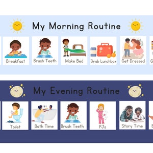 Visual Schedule for Kids - Etsy