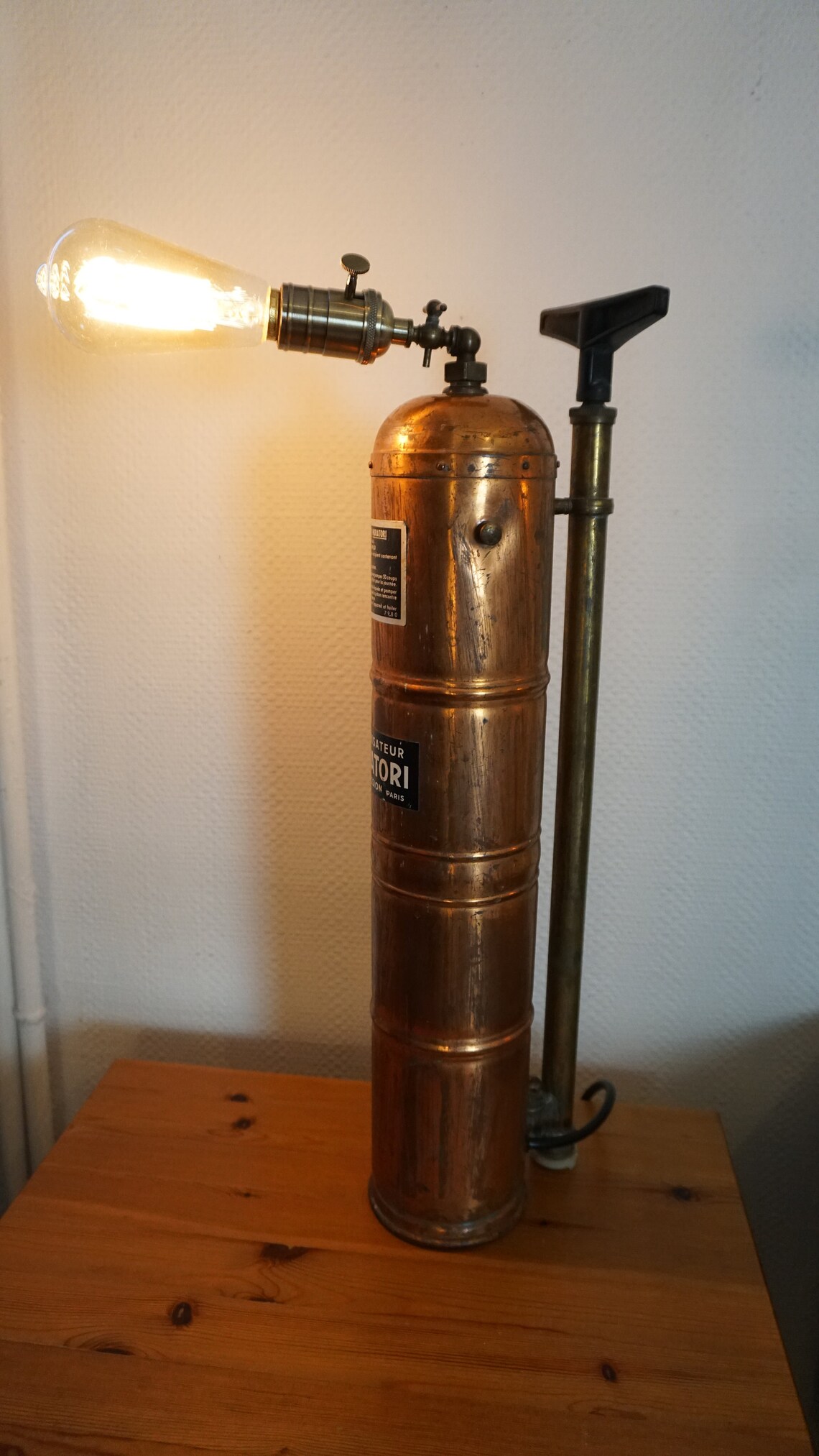 Italian Steampunk Upcycled Lamp - Etsy