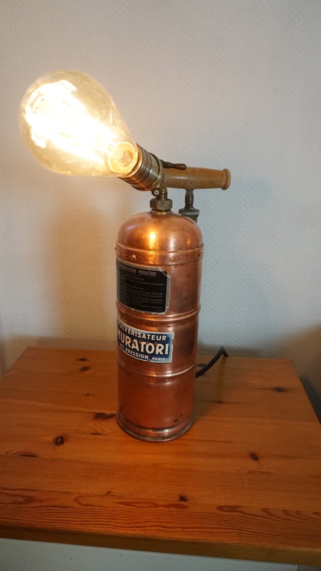 Antique Italian Steampunk Lamp Retro - Etsy