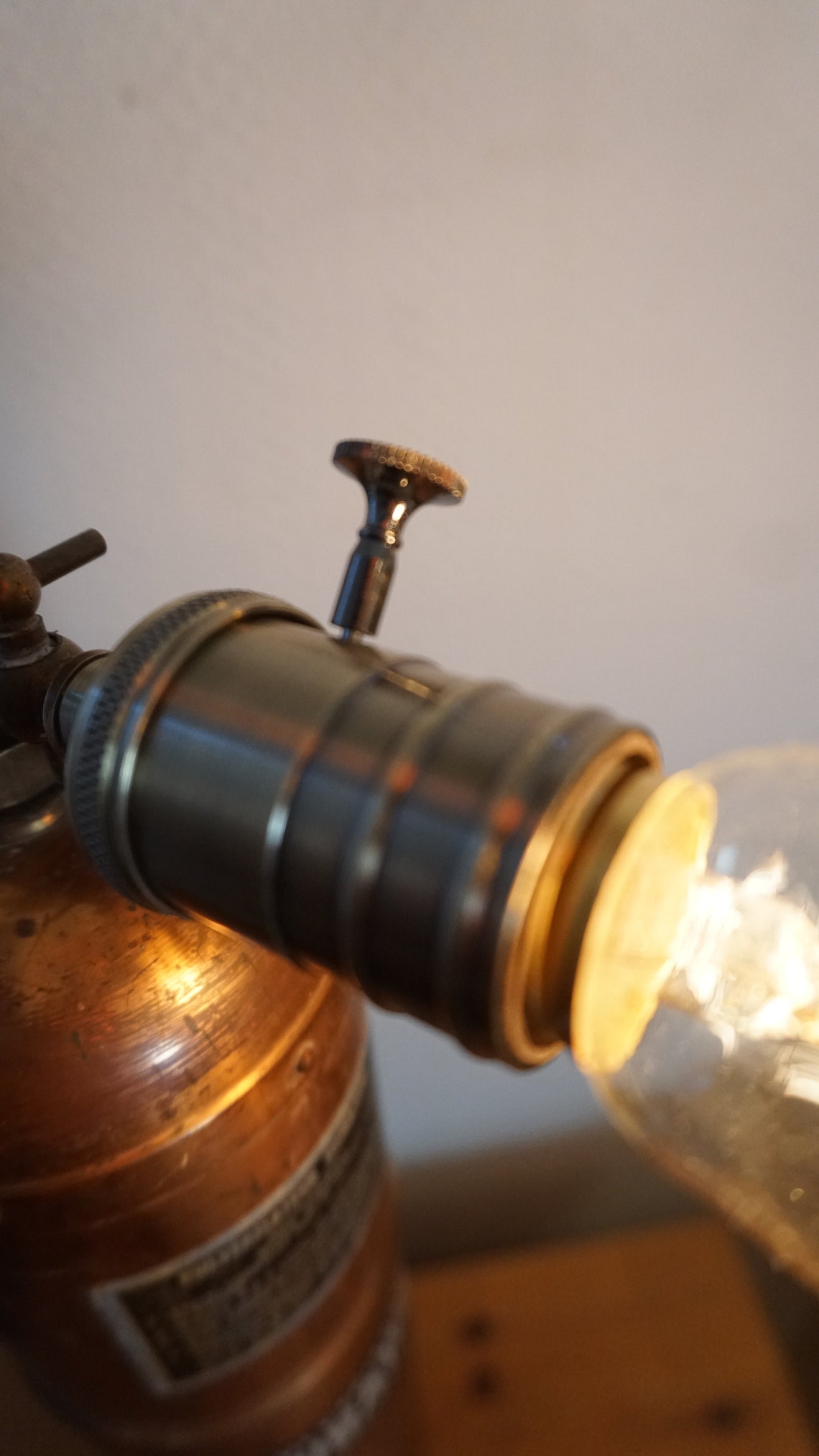Italian Steampunk Upcycled Lamp - Etsy