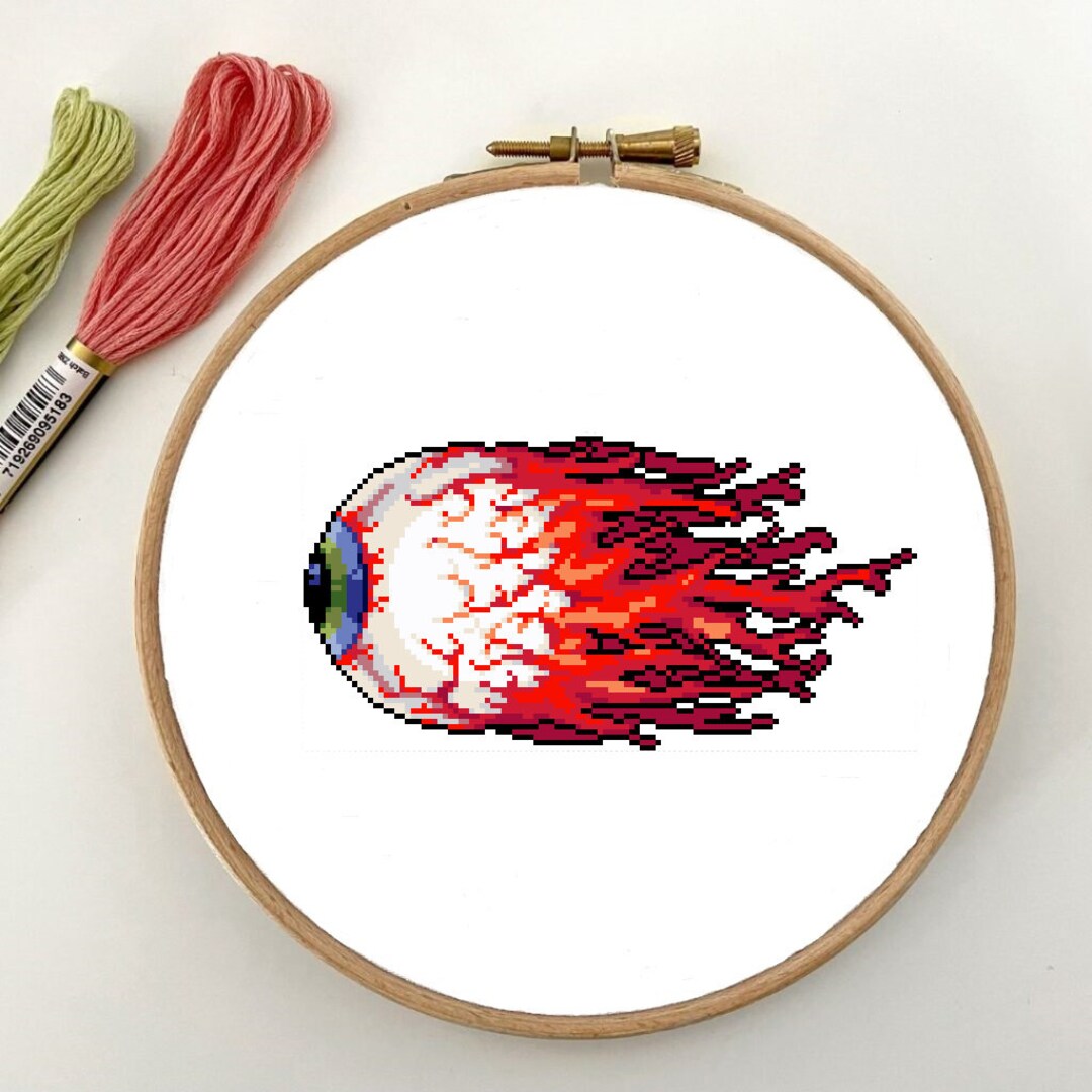 Eye of Cthulhu - Terraria - Cross Stitch Pattern - PDF Download ...
