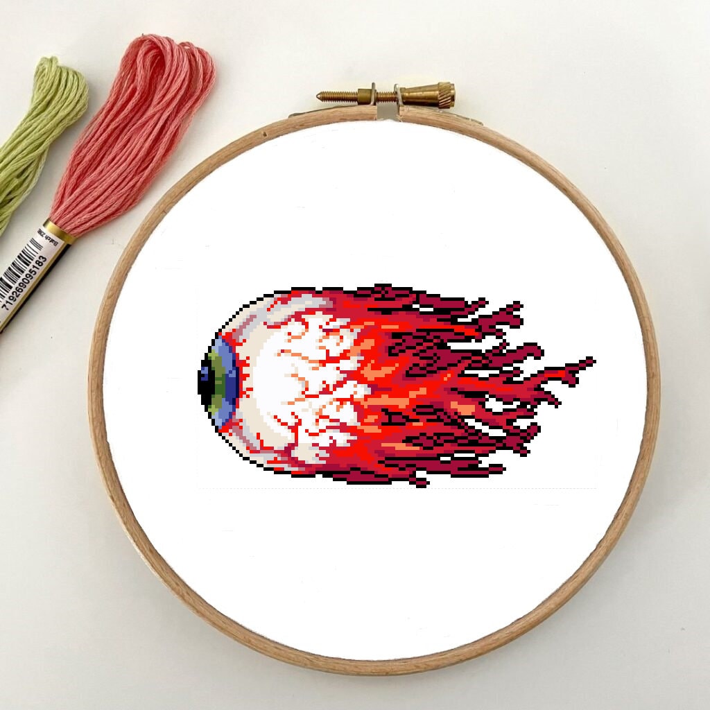 Eye of Cthulhu - Terraria - Cross Stitch Pattern - PDF Download ...