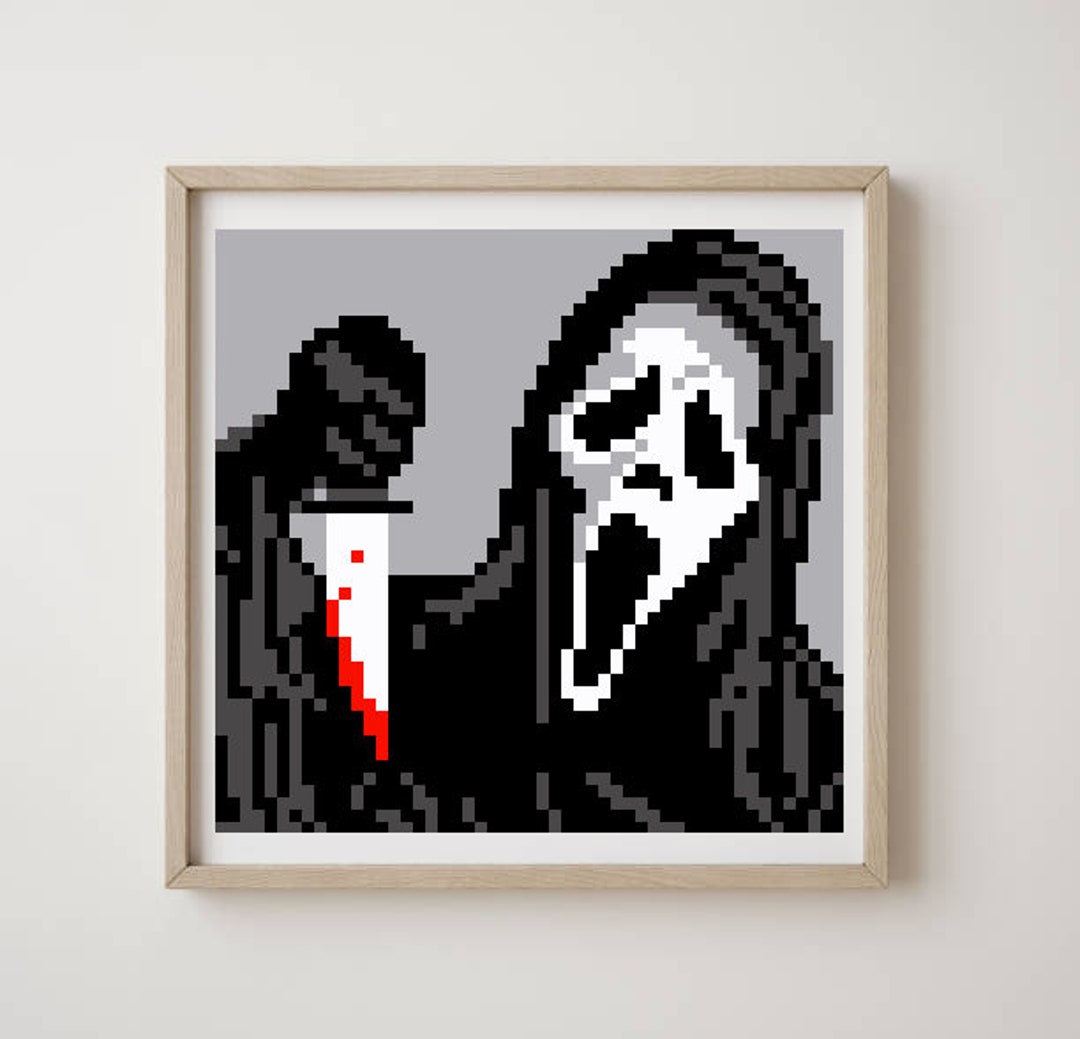 Ghostface Halloween Cross Stitch Pattern PDF Download Digital Download - Etsy