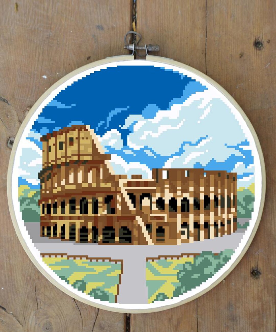 Colosseum - Rome, Italy - Cross Stitch Pattern - PDF Download - Digital ...