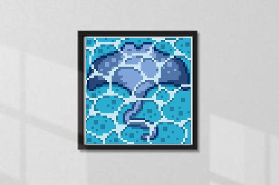 Stingray Underwater - Cross Stitch Pattern - PDF Download - Digital ...