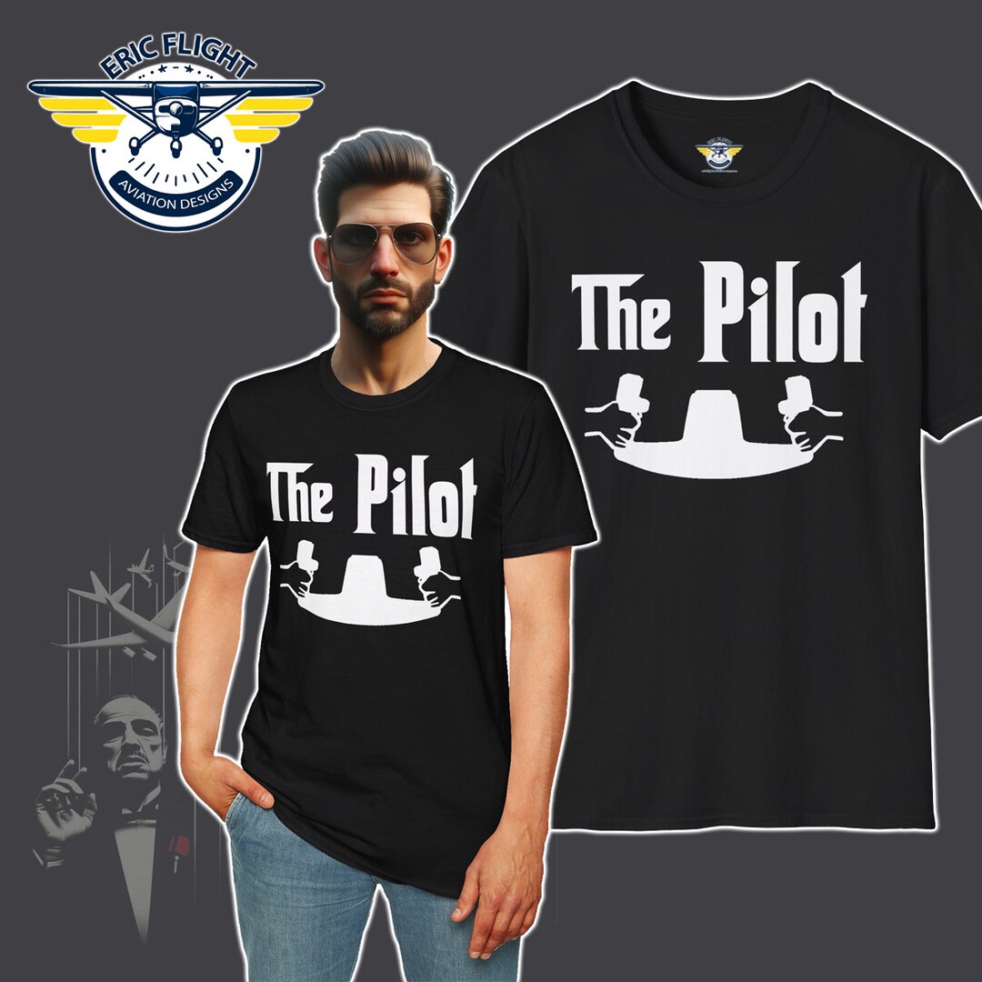 The Pilot Aviation Plane Flying Mafia Unisex Softstyle T-shirt for ...