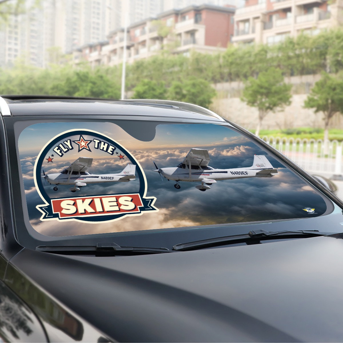 Fly the Skies Cessna Vehicle Car Truck Windshield Sunshade for Pilots ...