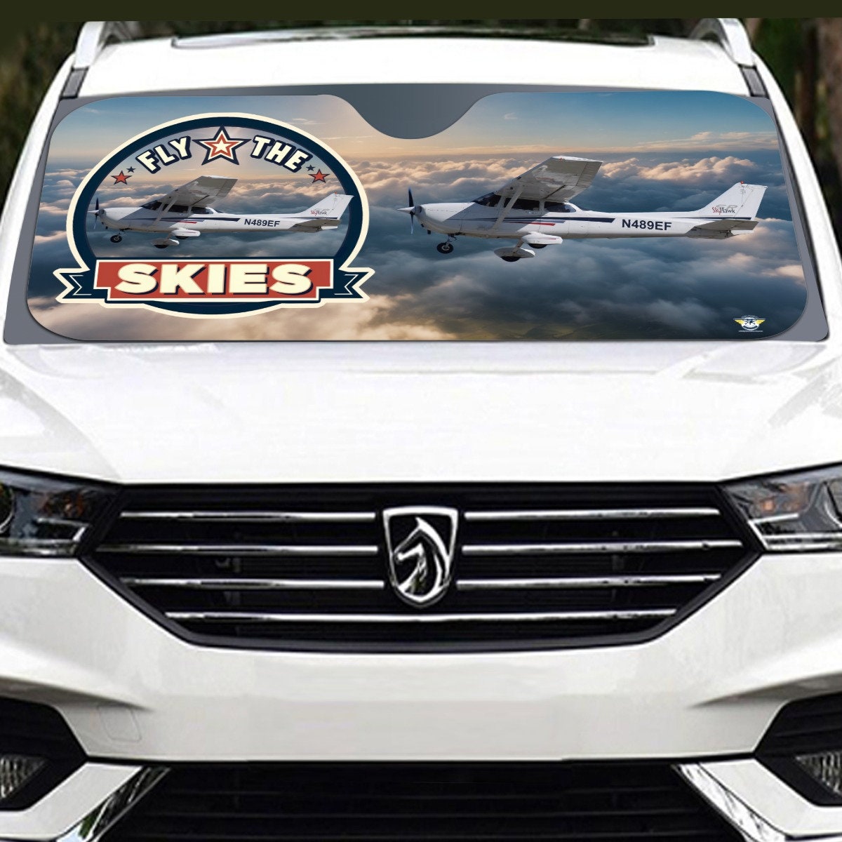 Fly the Skies Cessna Vehicle Car Truck Windshield Sunshade for Pilots ...